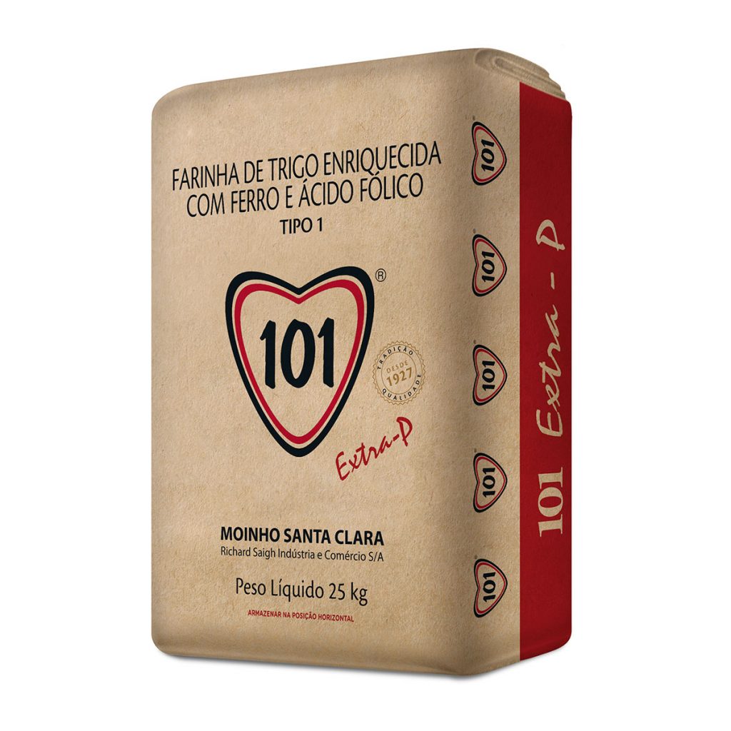 Farinha de Trigo 101 Extra P (Papel) Tipo 1 25kg – Moinho Santa Clara